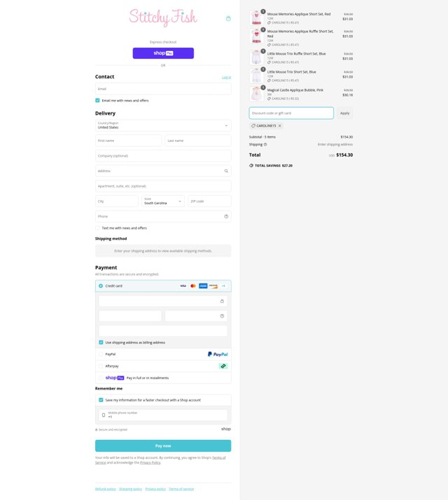 Stitchy Fish Promo Codes (4 Verified) - 15% Off Jun 2025