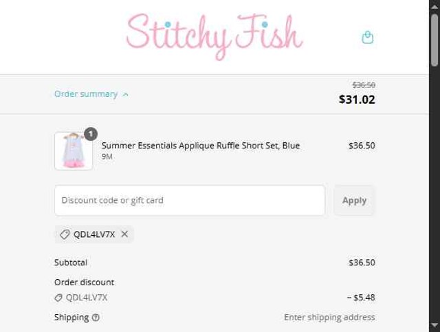 Stitchy Fish Promo Codes (4 Verified) - 15% Off Jun 2025