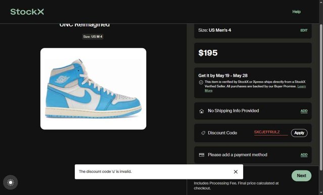 StockX Promo Codes (1 Verified) - $10 Off Sitewide Jul 2025