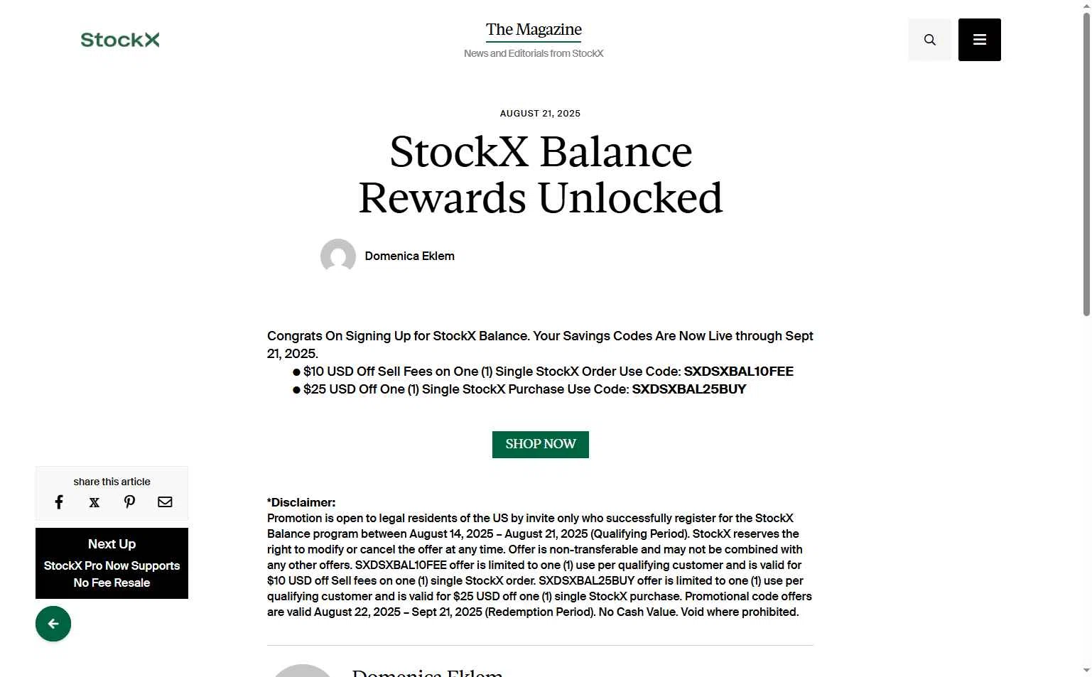 StockX Promo Codes - $10 Off (1 Verified) Nov 2025