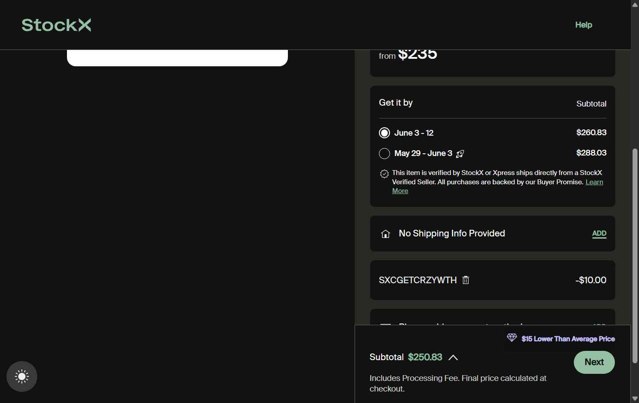 StockX Promo Codes (1 Verified) - $10 Off Sitewide Jul 2025