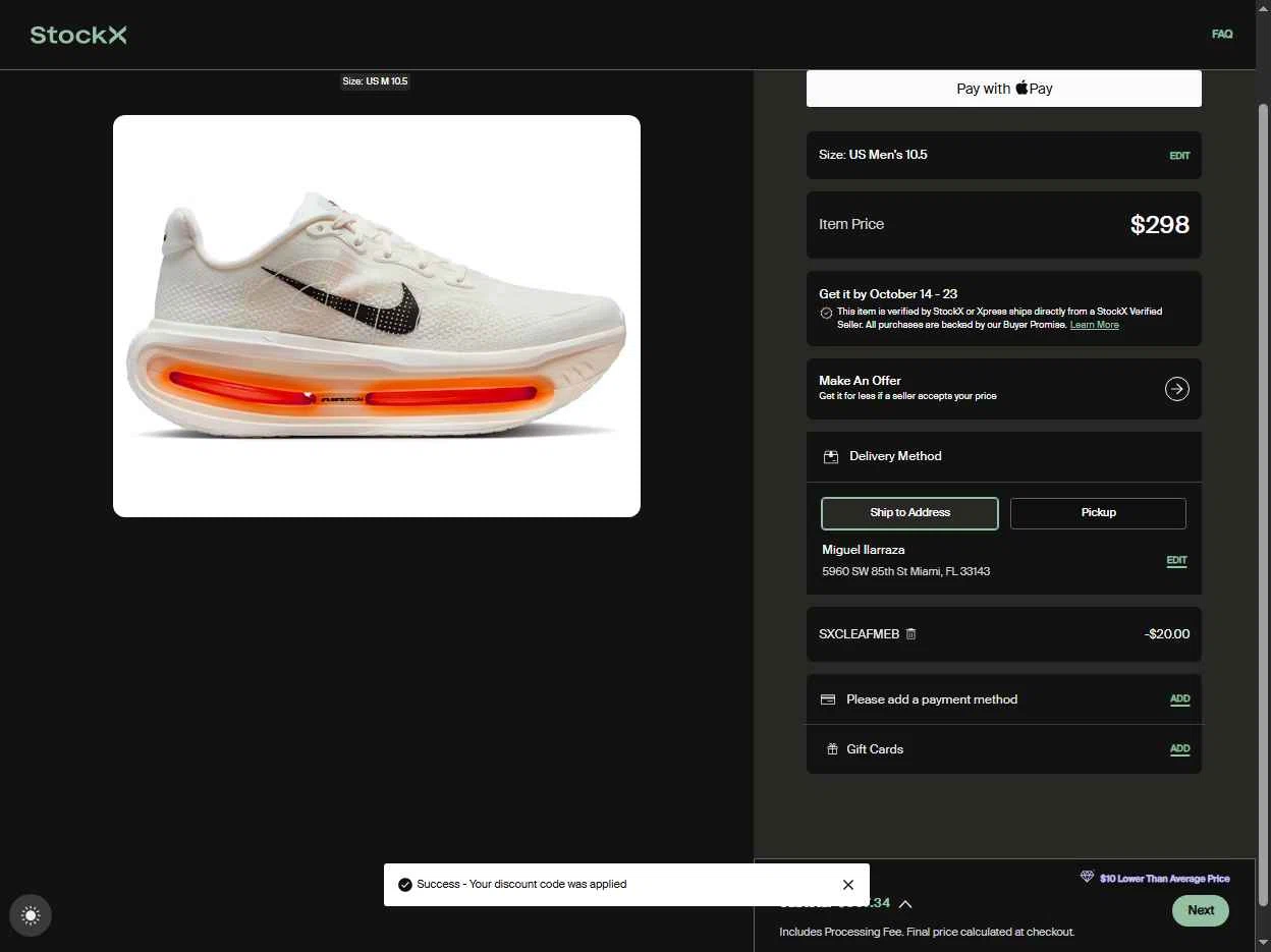 StockX Promo Codes - $10 Off (1 Verified) Nov 2025