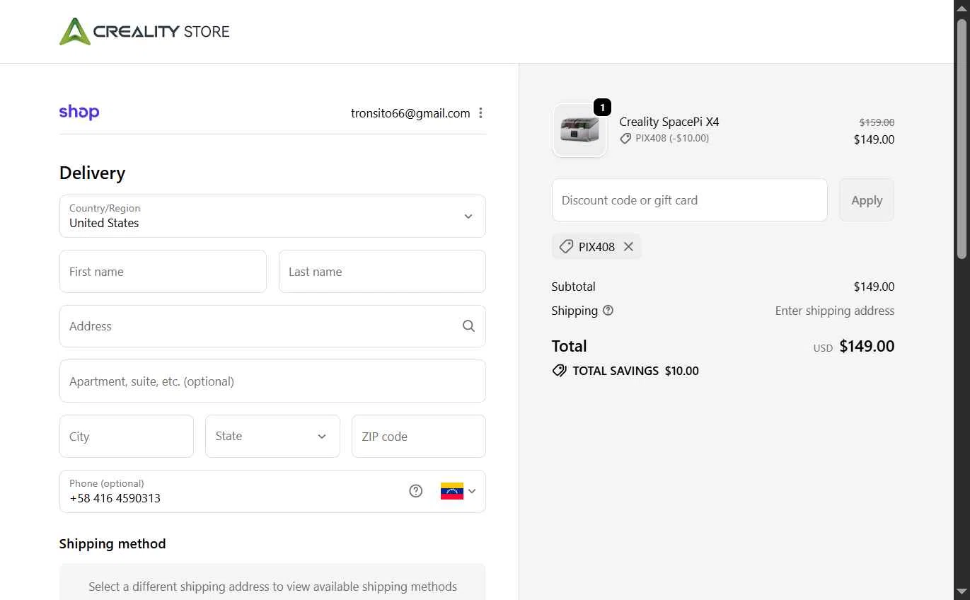 Creality Store Promo Code - $15 Off (Verified) Nov 2025