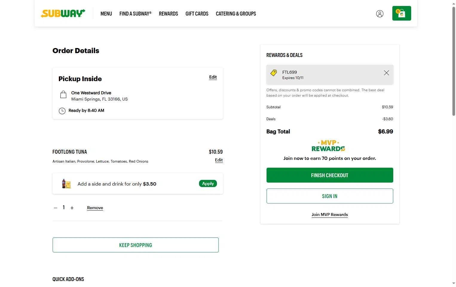 Subway Promo Codes (4 Verified) - $5 Off Sitewide Oct 2025