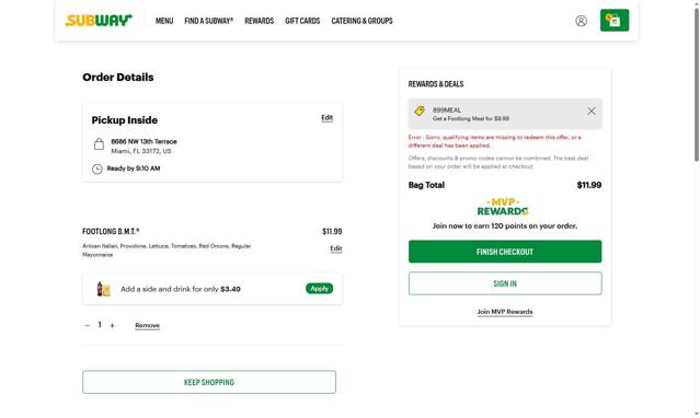 Subway Promo Codes (6 Verified) - 20% Off Sitewide Oct 2025