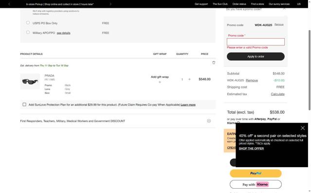 Sunglass Hut Promo Codes - $25 Off (Verified) Oct 2025