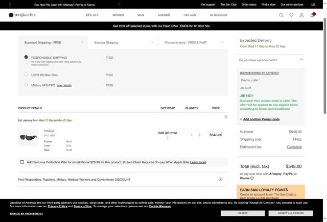 Sunglass Hut Promo Codes - $25 Off (Verified) Oct 2025