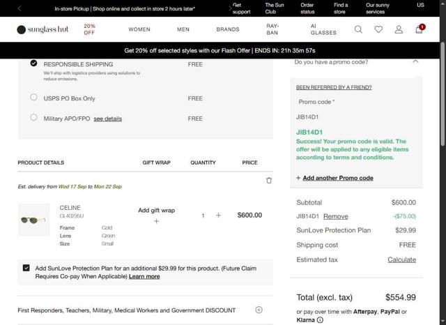 Sunglass Hut Promo Codes - $25 Off (Verified) Oct 2025