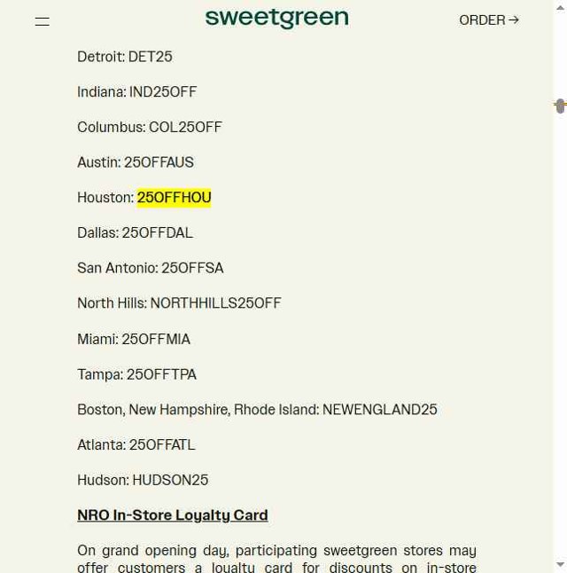 Sweetgreen Promo Codes (3 Verified) - 25% Off May 2025