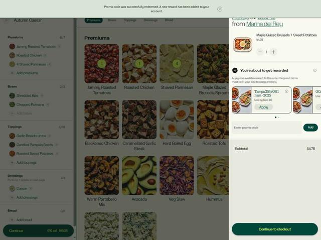 Sweetgreen Promo Codes (12 Verified) - 25% Off Oct 2025