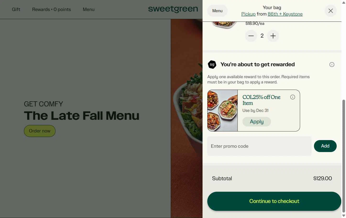 Sweetgreen Promo Codes - 25% Off (12 Verified) Nov 2025