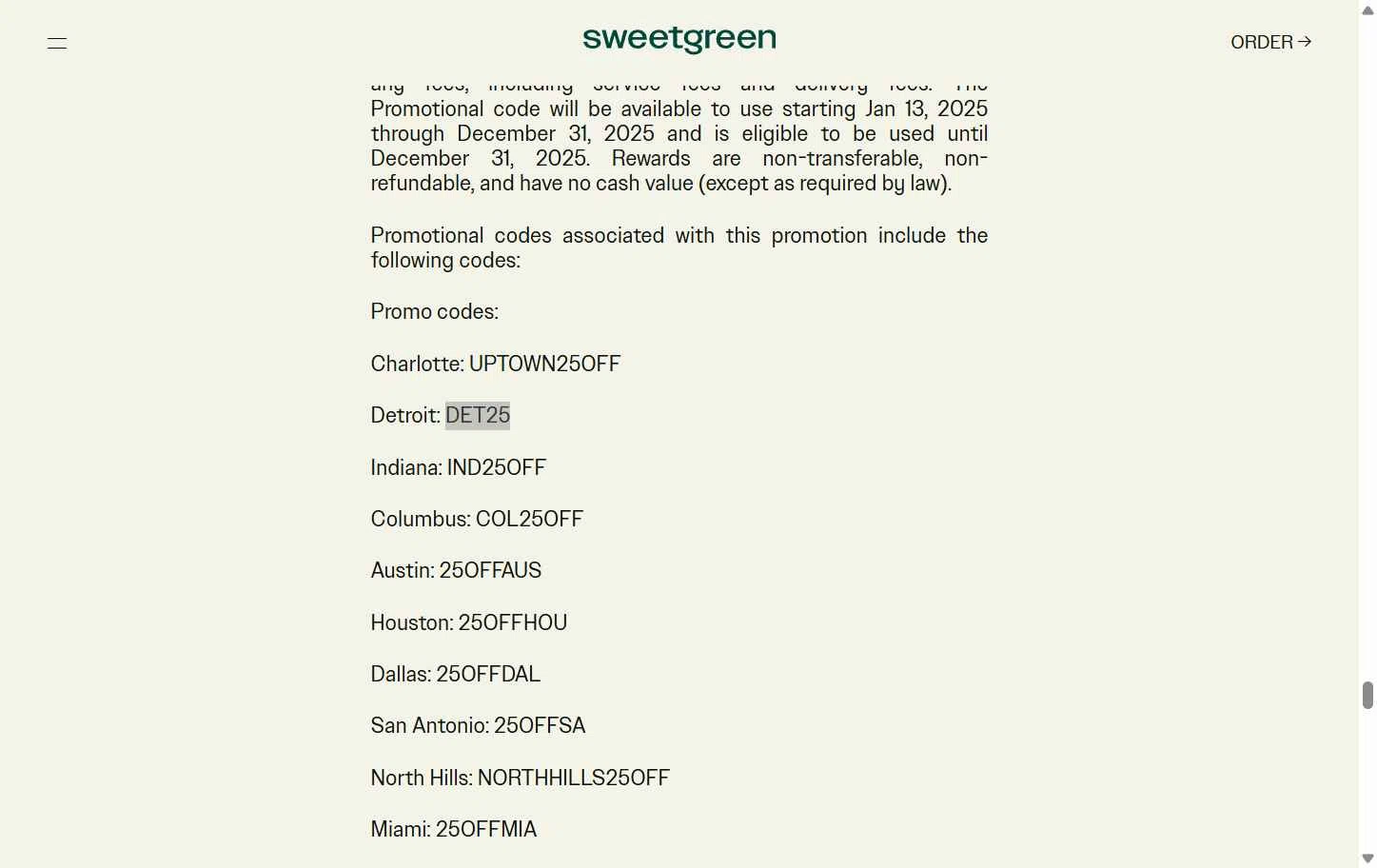 Sweetgreen Promo Codes (12 Verified) - 25% Off Oct 2025