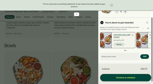 Sweetgreen Promo Codes (12 Verified) - 25% Off Oct 2025