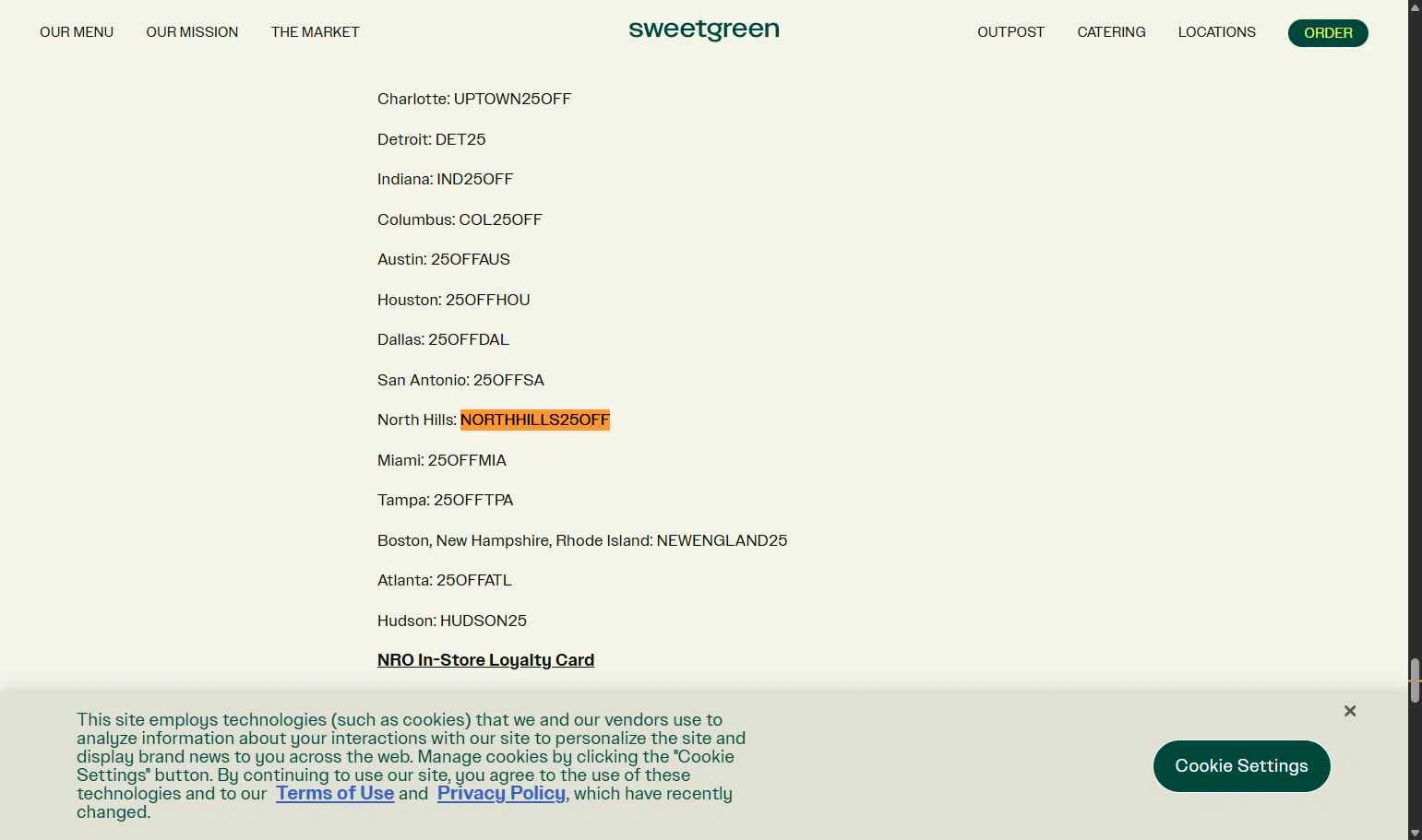 Sweetgreen Promo Codes (12 Verified) - 25% Off Oct 2025