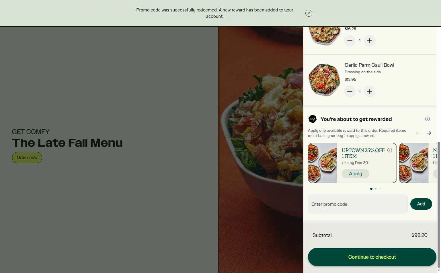 Sweetgreen Promo Codes - 25% Off (12 Verified) Nov 2025