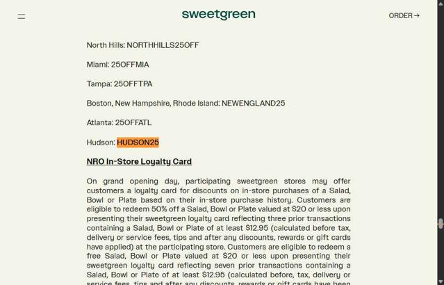 Sweetgreen Promo Codes (7 Verified) - 25% Off Sep 2025