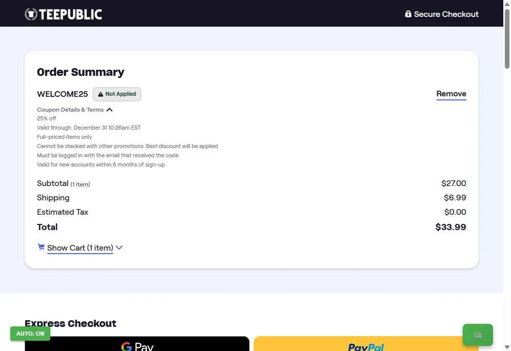 TeePublic Promo Codes - 15% Off (1 Verified) Nov 2025