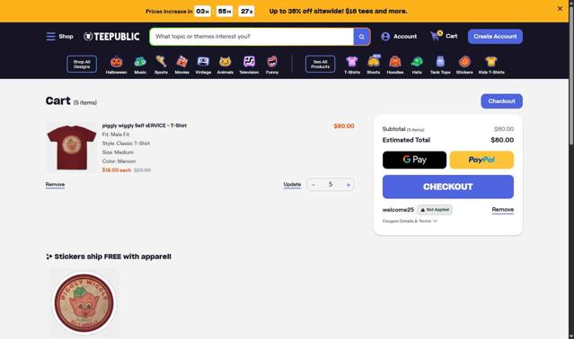 TeePublic Promo Codes - 25% Off (2 Verified) Sep 2025