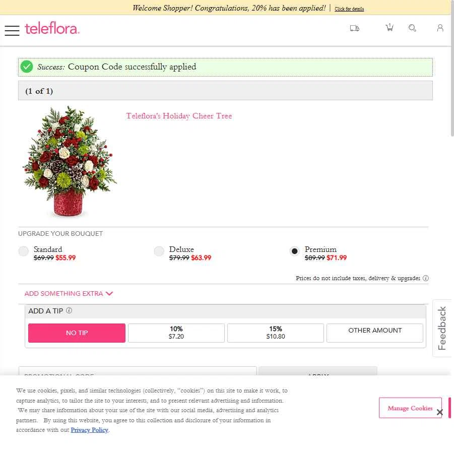 Teleflora Promo Codes - 25% Off (49 Verified) Dec 2025