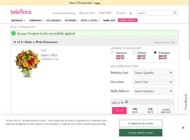 Teleflora Promo Codes - 25% Off (50 Verified) Sep 2025