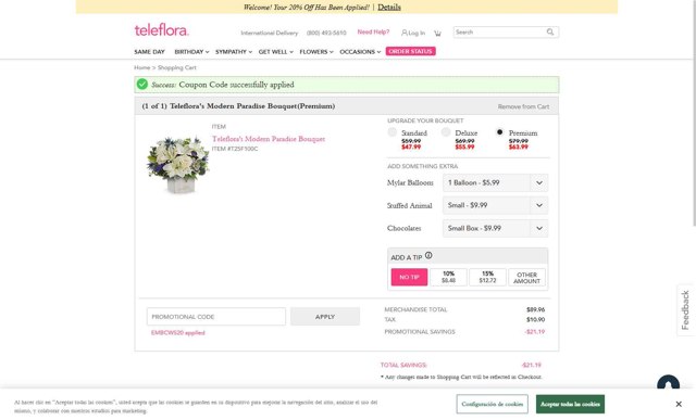 Teleflora Promo Codes - 25% Off (9 Verified) Jun 2025