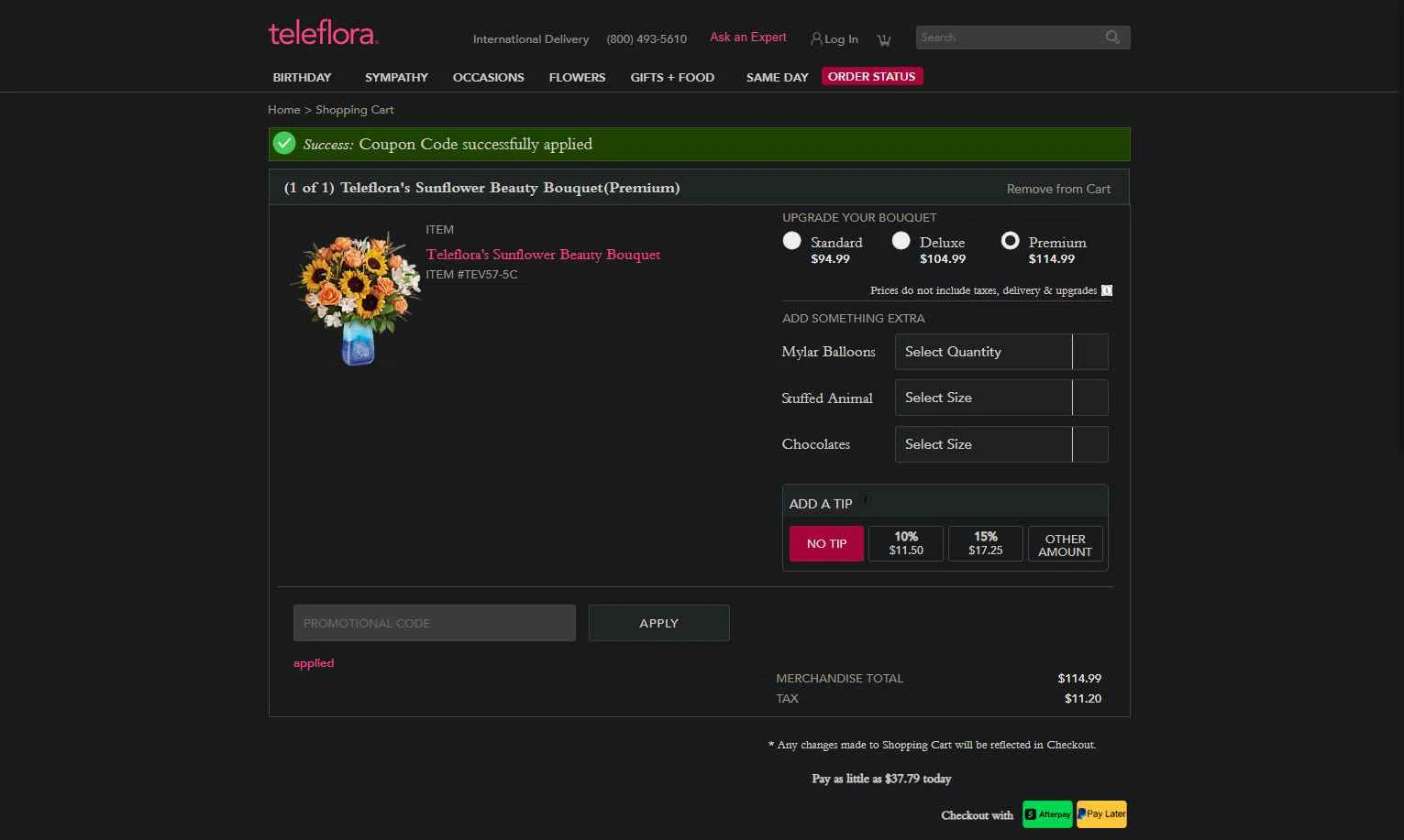 Teleflora Promo Codes - 25% Off (47 Verified) Nov 2025