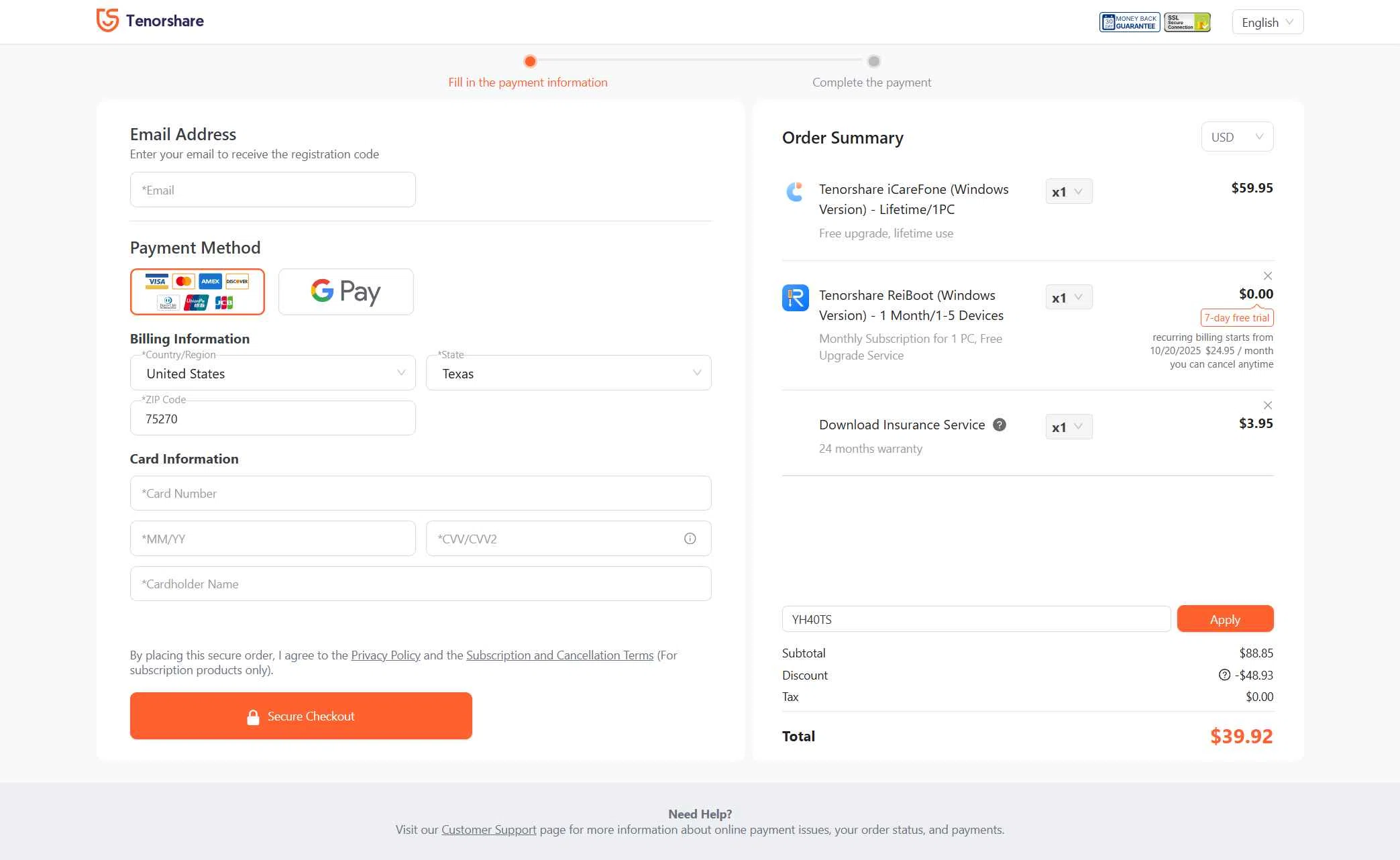 Tenorshare Promo Codes (6 Verified) - 20% Off Oct 2025