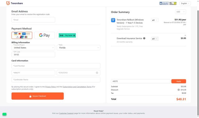 Tenorshare Promo Codes (8 Verified) - 60% Off Aug 2025