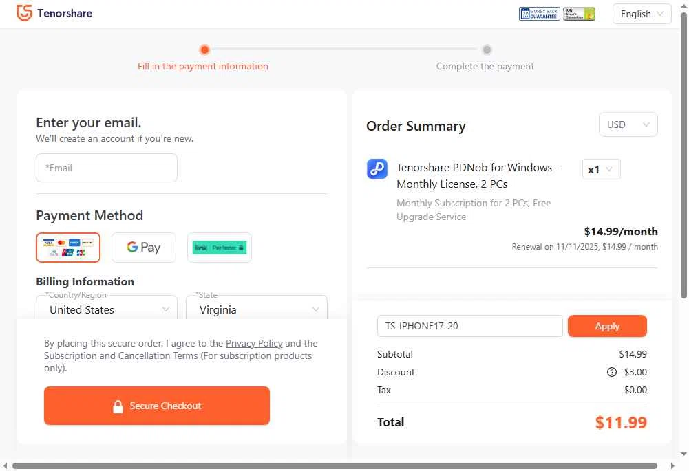 Tenorshare Promo Codes - 20% Off (5 Verified) Dec 2025