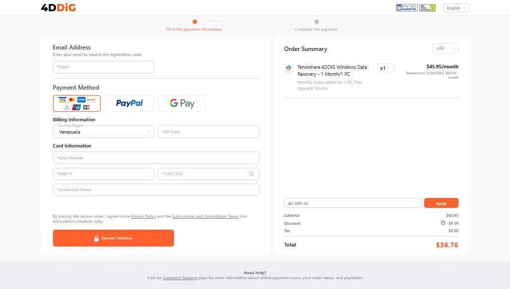 Tenorshare 4DDiG Promo Code - 30% Off (Verified) Jan 2026