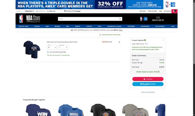 NBA Store Promo Codes (9 Verified) - $10 Off w/Code Jun 2025