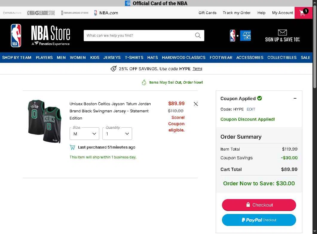 NBA Store Promo Codes (15 Verified) - 25% Off Oct 2025