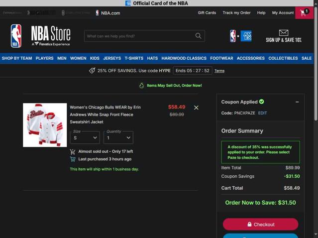 NBA Store Promo Codes (14 Verified) - 30% Off Oct 2025