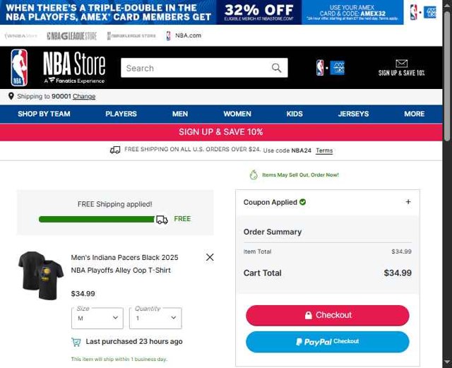 NBA Store Promo Codes (9 Verified) - 25% Off w/Code Jun 2025