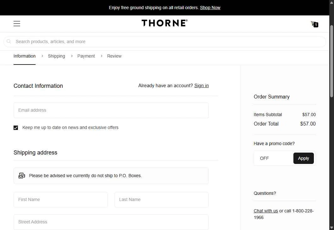 Thorne Promo Codes - 20% Off (1 Verified) Feb 2026