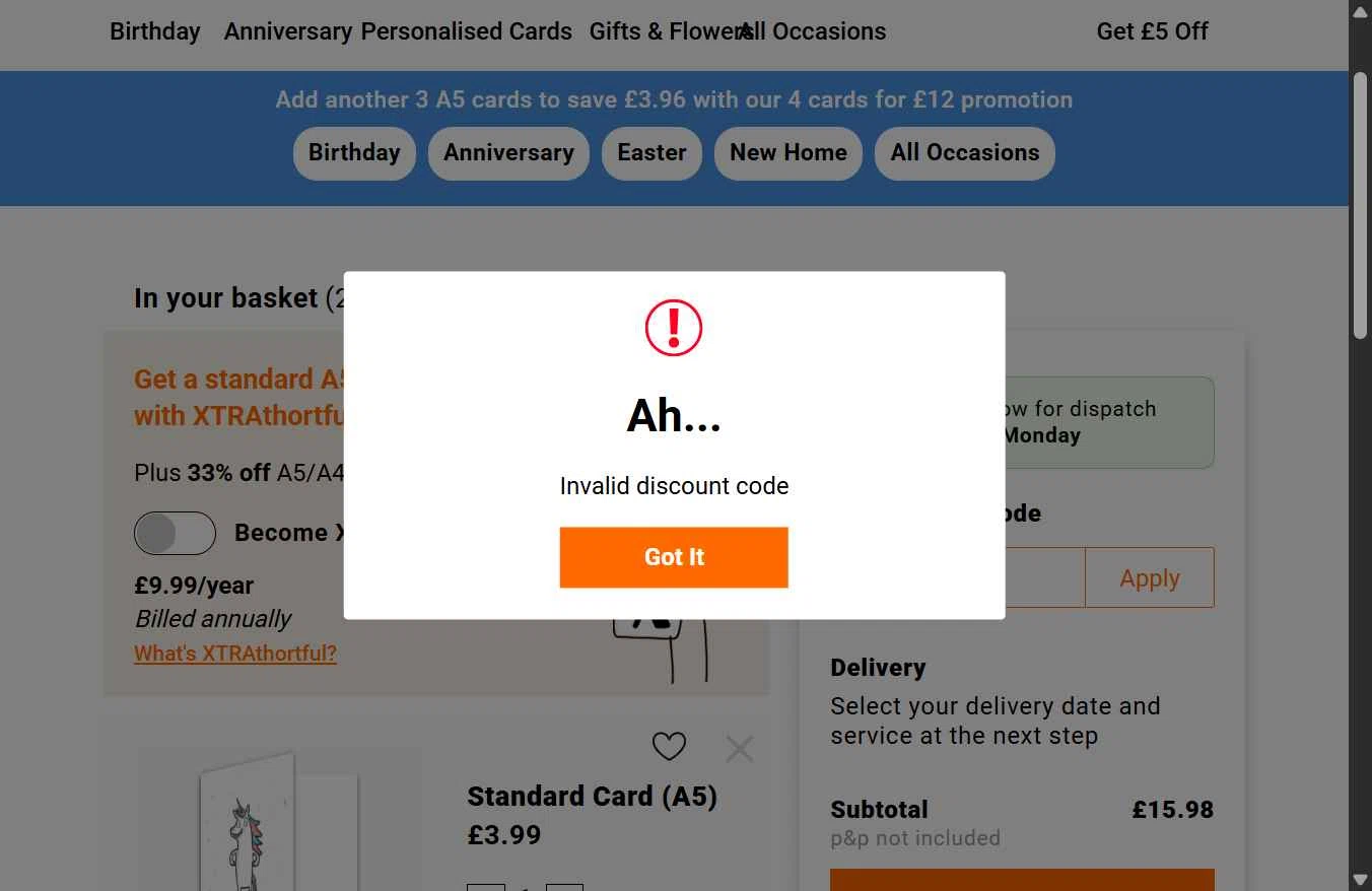 Thortful Promo Codes - 20% Off (2 Verified) May 2026
