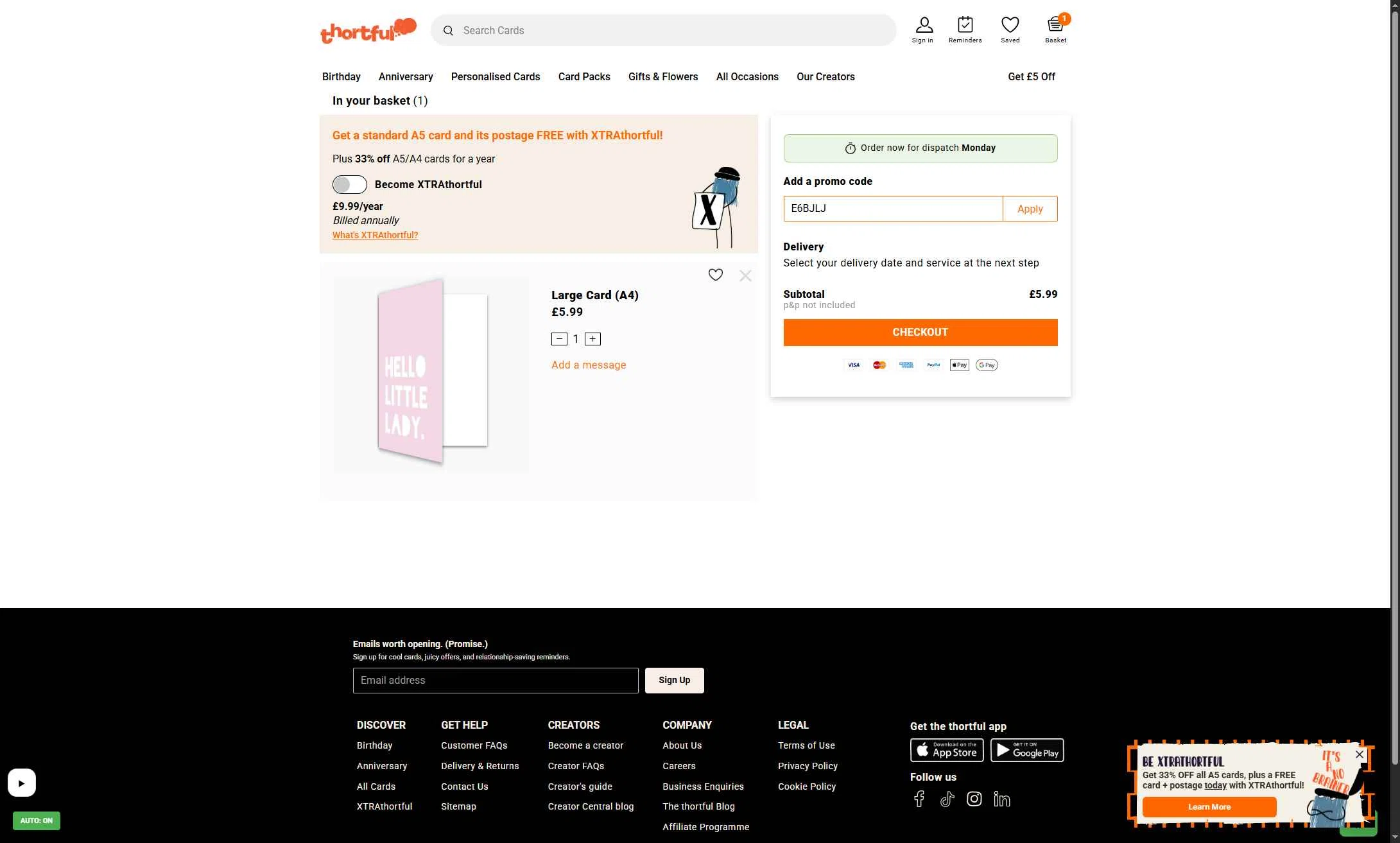 Thortful Promo Codes - 20% Off (2 Verified) May 2026