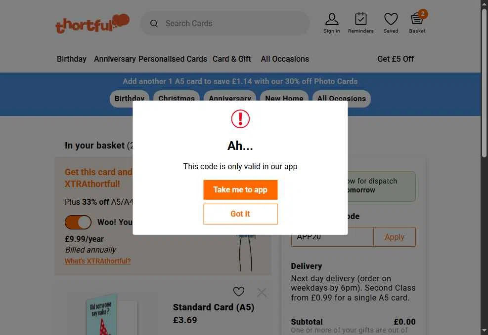 Thortful Promo Codes - 20% Off (3 Verified) Jan 2026