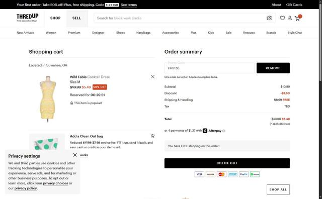 thredUP Discount Codes - 50% Off (3 Verified) Sep 2025