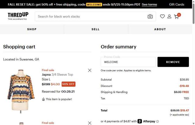 thredUP Discount Codes - 50% Off (1 Verified) Oct 2025