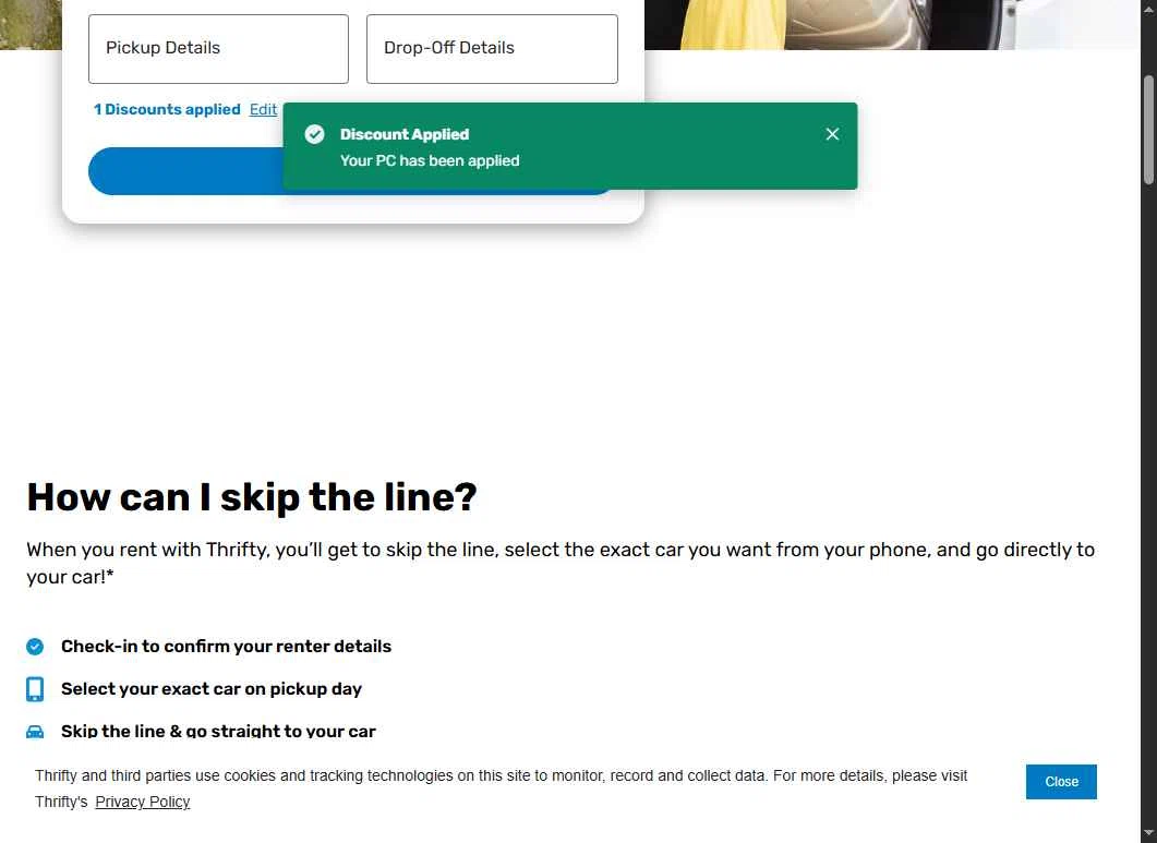 Thrifty Rental Car Promo Code - 15% Off Dec 2025