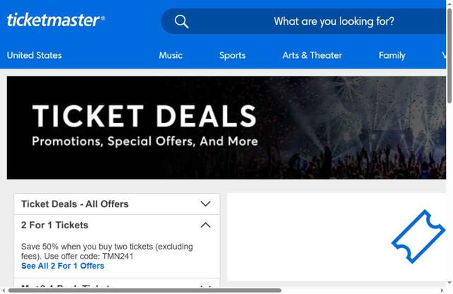 Ticketmaster Promo Codes - 50% Off Coupons Oct 2025