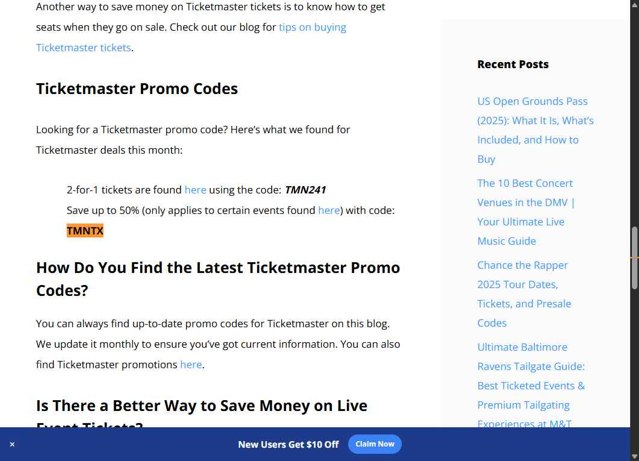 TickPick Promo Codes (1 Verified) - 50% Off w/Code Sep 2025