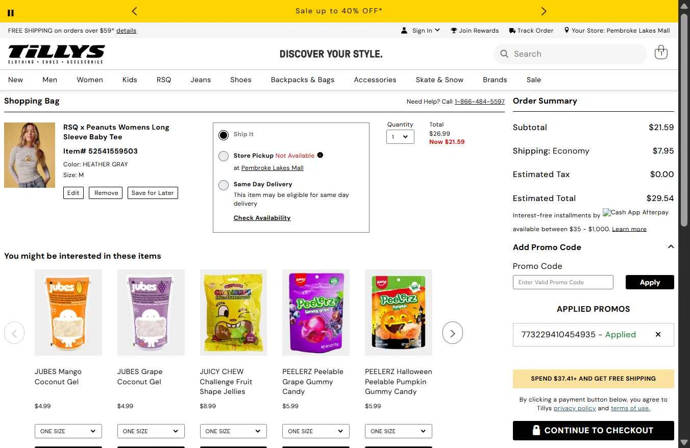 Tillys Promo Codes - 10% Off Sitewide Coupons Jan 2026