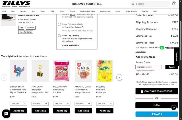 Tillys Discount Codes - $20 Off (1 Verified) Aug 2025