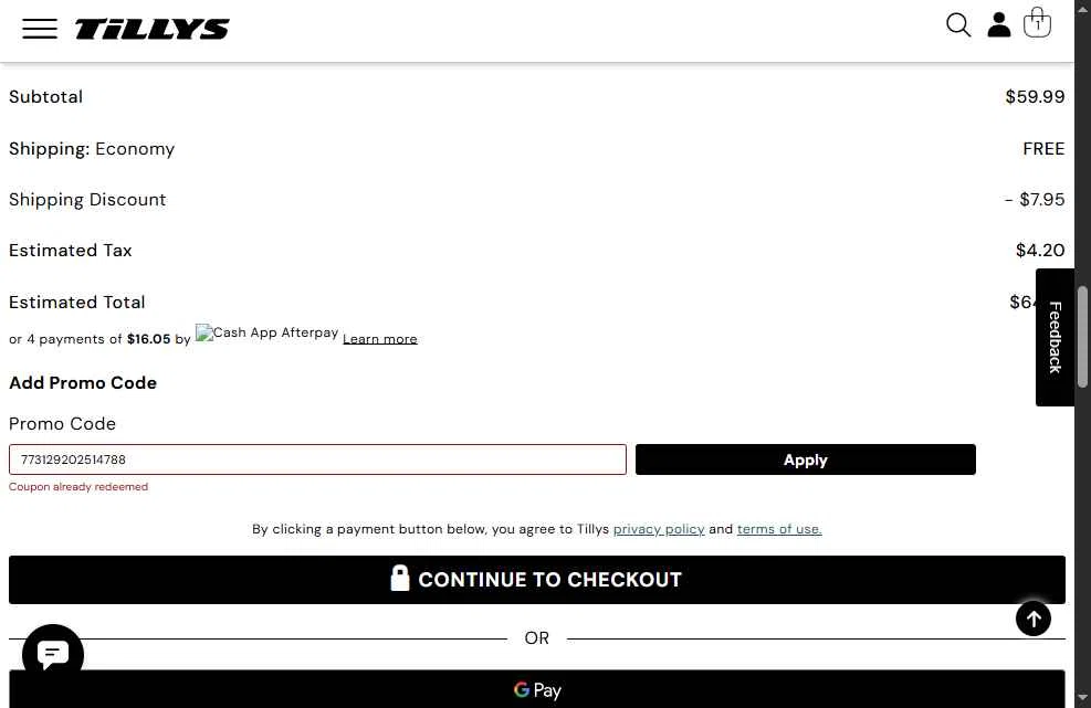 Tillys Promo Codes - 10% Off Sitewide Coupons Jan 2026