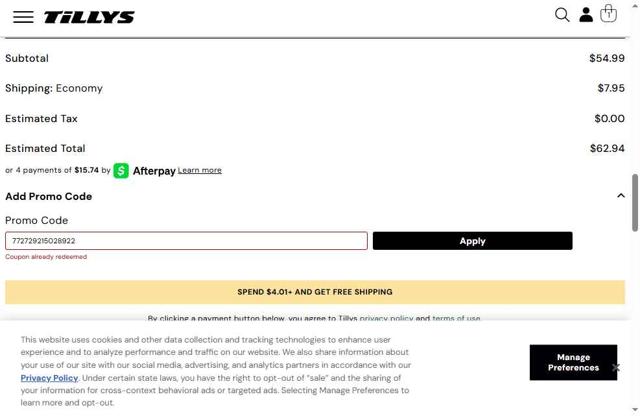 Tillys Promo Codes - 20% Off Coupons Oct 2025