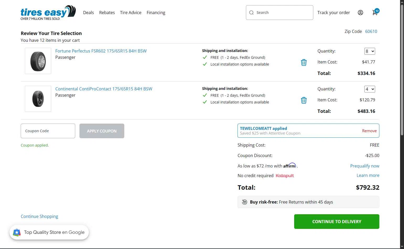 Tires Easy Promo Codes (1 Verified) - $30 Off Oct 2025