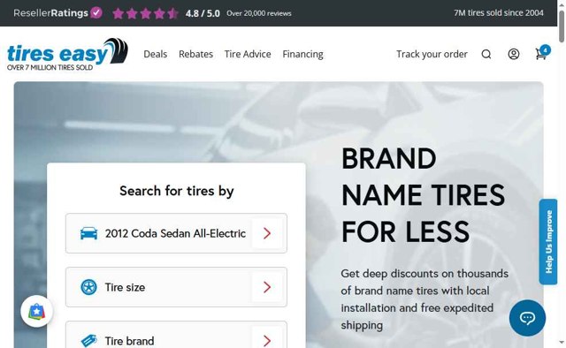 Tires Easy Promo Codes (7 Verified) - $25 Off Jun 2025