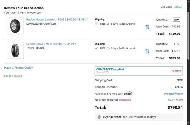Tires Easy Promo Codes (6 Verified) - 5% Off w/Code Aug 2025